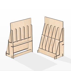 Bookmark Display Stand SVG Laser File - Bookmark Storage Svg - Bookmark ...