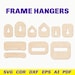 Laser Cut Frame Hanger SVG: Sawtooth & Keyhole Hooks (digital Download ...