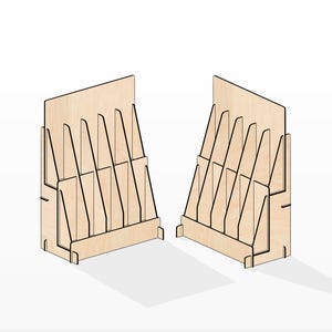 Bookmark Display Stand SVG Laser File - Bookmark Storage Svg - Bookmark ...