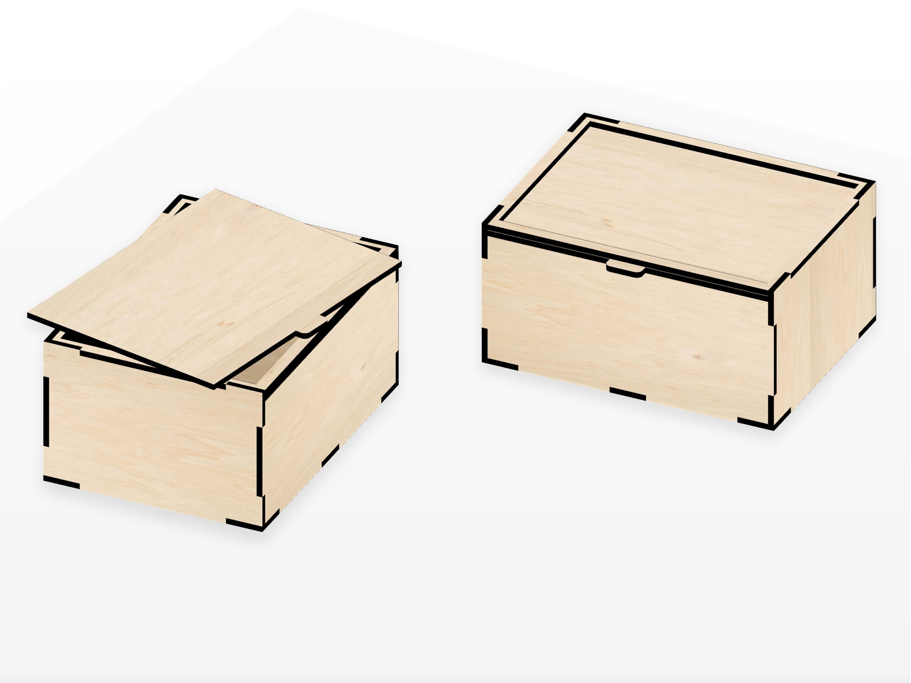 Laser Cut Box SVG Laser Cut Box File SVG DXF Template - Etsy Australia