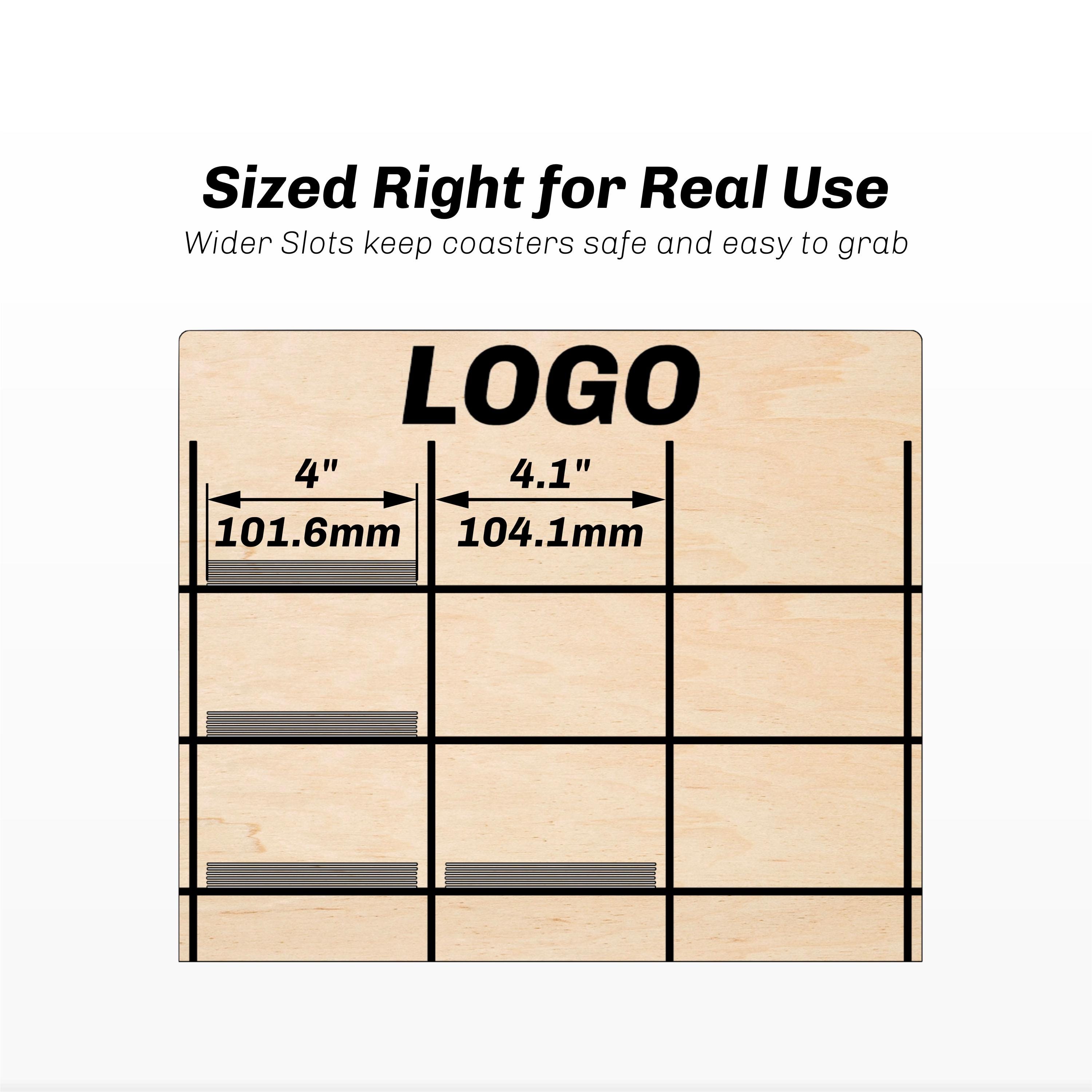 4x4 Coaster Display Stand SVG Laser Cut File - Etsy