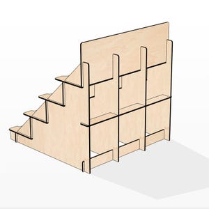 4x4 Coaster Display Stand SVG DXF Laser Cut Files - Etsy