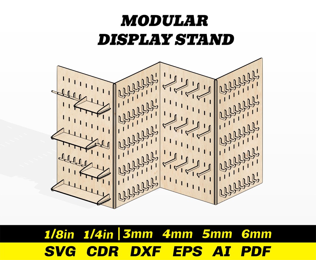 Display Rack SVG - Jewelry, Earring, Keychain, Retail Display Stand ...
