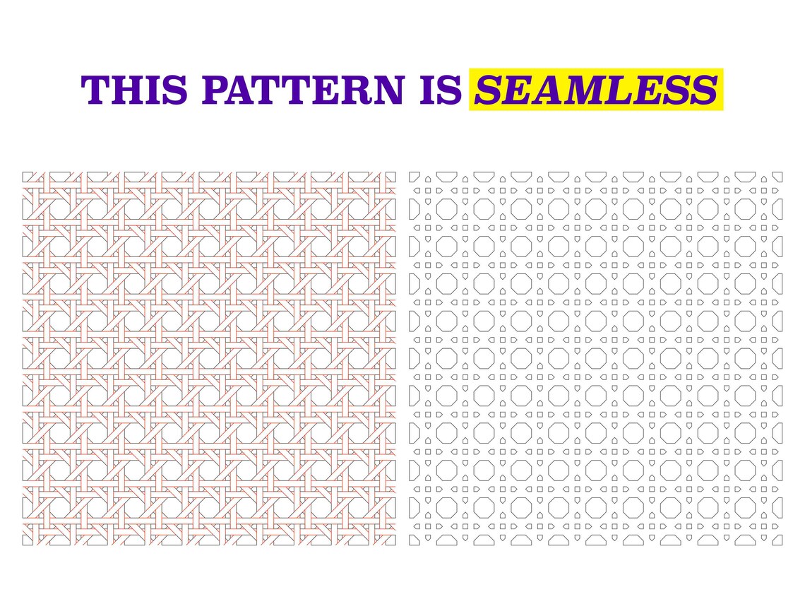 Rattan Pattern SVG Rattan Laser Cut File for Glowforge Files - Etsy