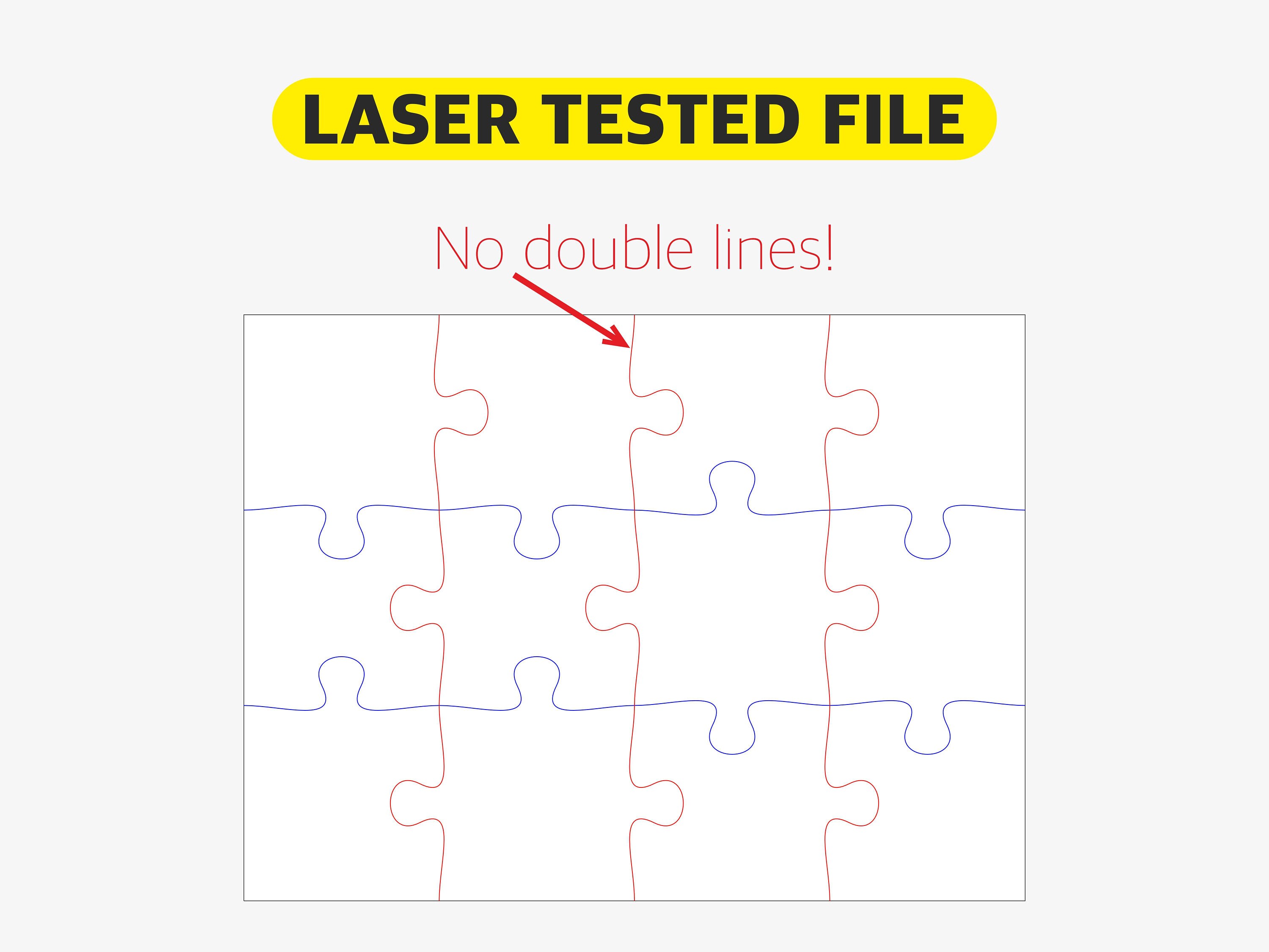 Jigsaw Puzzle Svg Template Puzzle Pieces Svg Files for - Etsy Canada