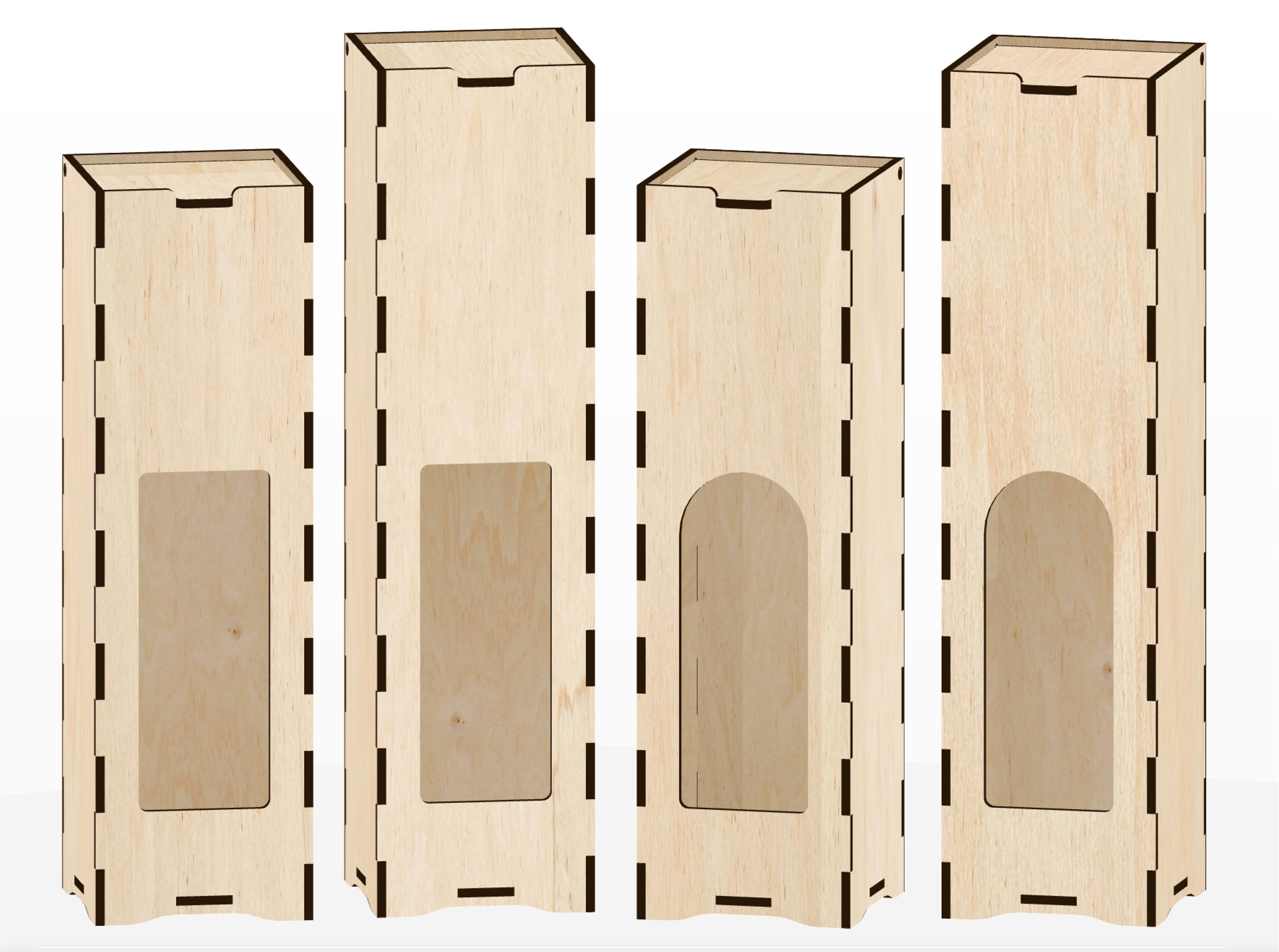 Wine Box SVG Laser Cut File Wine Box Template Wine Gift - Etsy UK