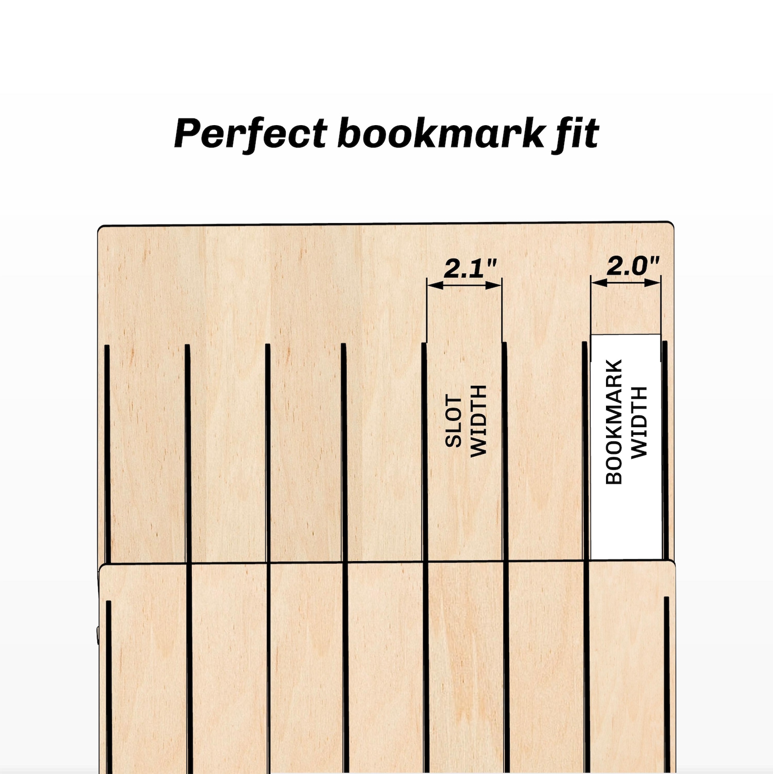 Bookmark Display Stand SVG DXF Laser Cut File - 21 Pockets Bookmark ...