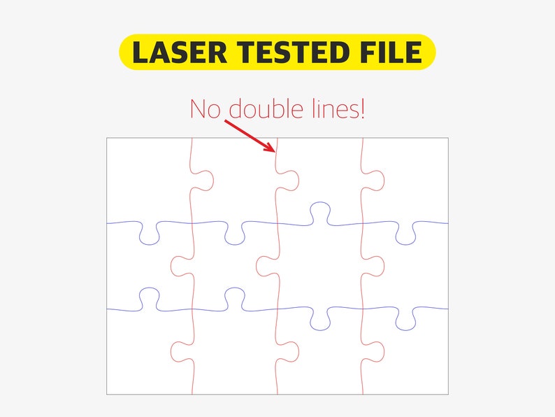 Jigsaw Puzzle SVG Template Laser Cut Puzzle Piece SVG Puzzle - Etsy