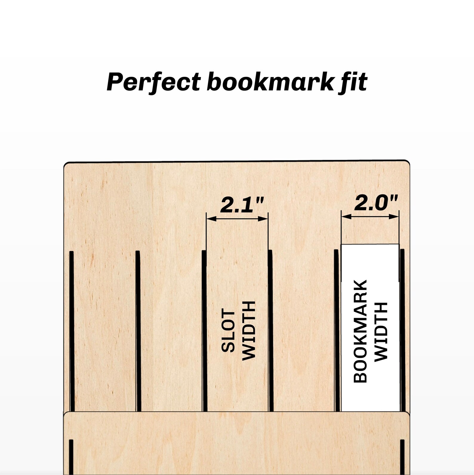 Laser Cut Bookmark Display Stand SVG DXF File, 5 Slot Bookmark Holder ...