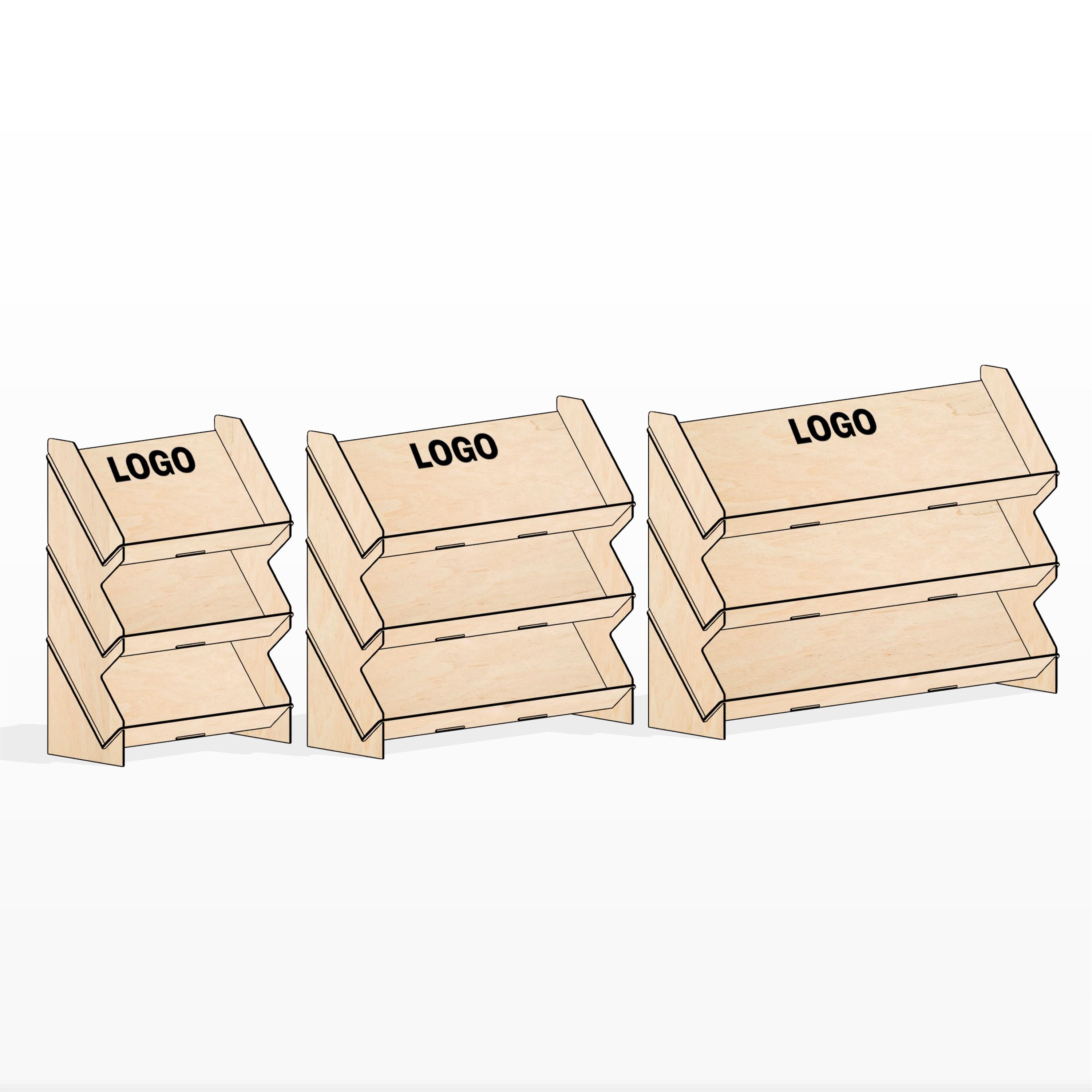 Retail Counter Display Stand SVG DXF Laser Cut File for Table Display ...