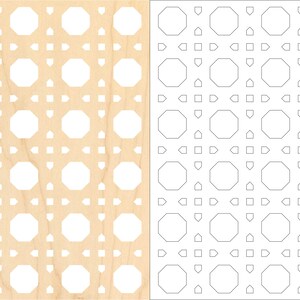 Rattan Pattern SVG - Rattan Laser Cut File for Glowforge Files SVG ...
