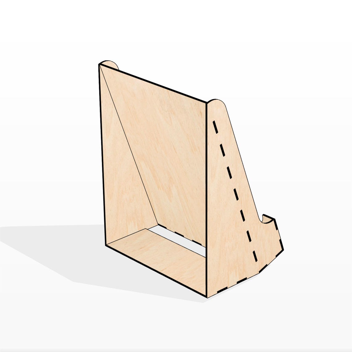 A4 Flyer Holder Dxf Laser Cut Files Brochure Stand Svg Promotional ...