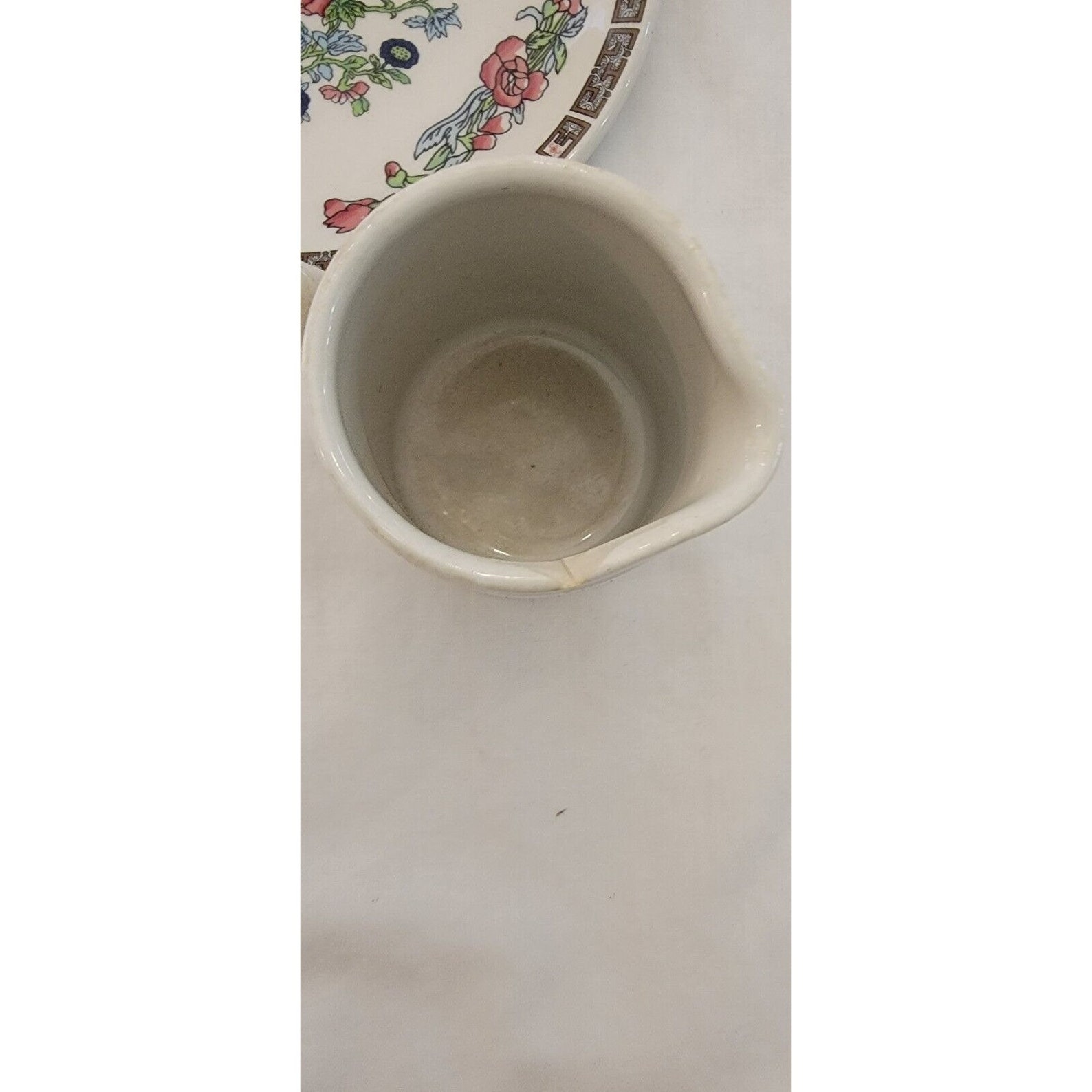 Vintage Dunn Bennett & Co. Vitrified Hotel Ware indian Flower 3 Piece ...