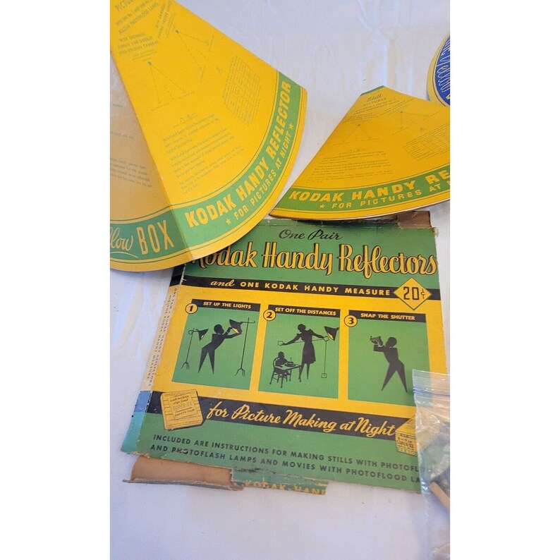 Vintage Antique Kodak Handy Reflectors Snapshots at Night Camera Flash ...