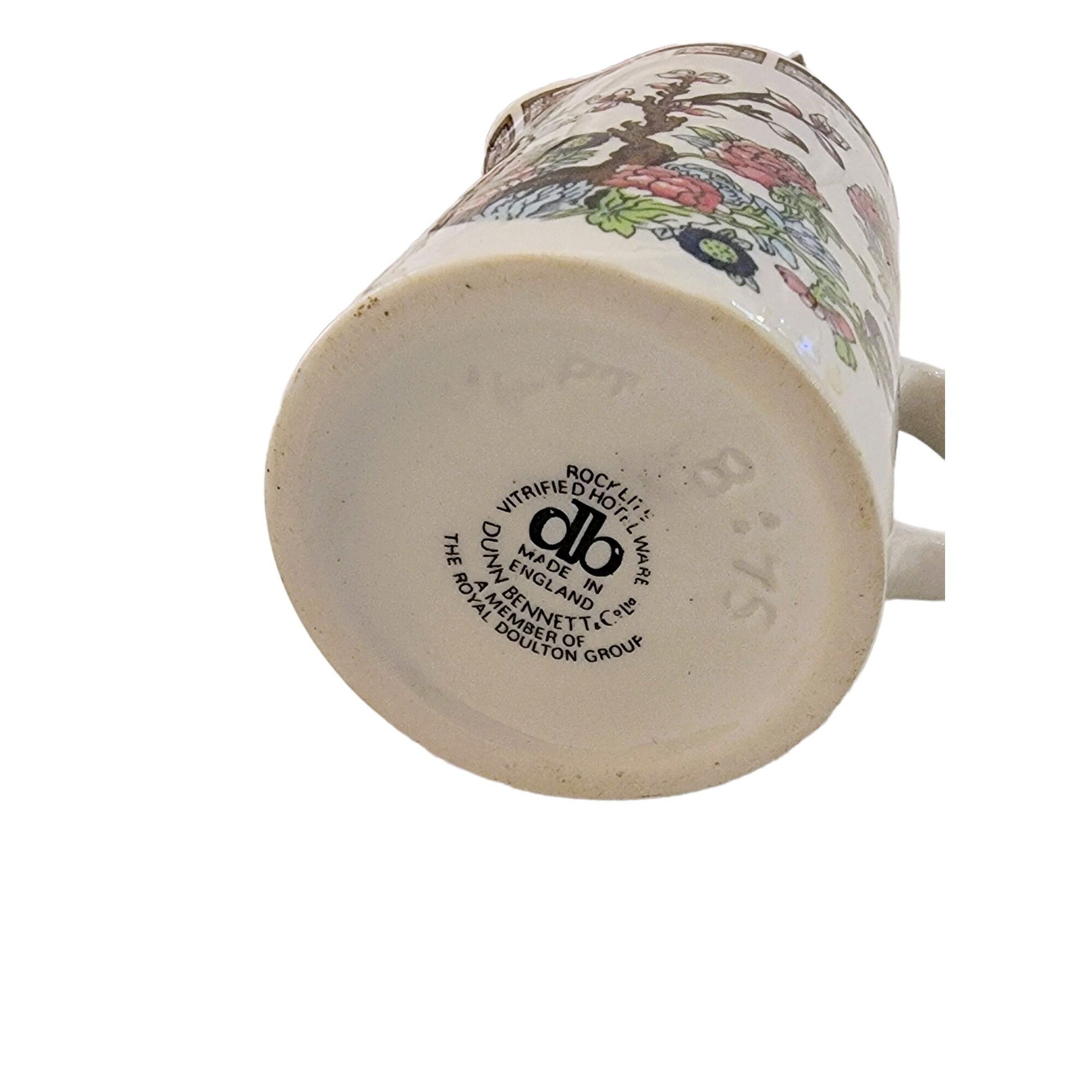 Vintage Dunn Bennett & Co. Vitrified Hotel Ware indian Flower 3 Piece ...