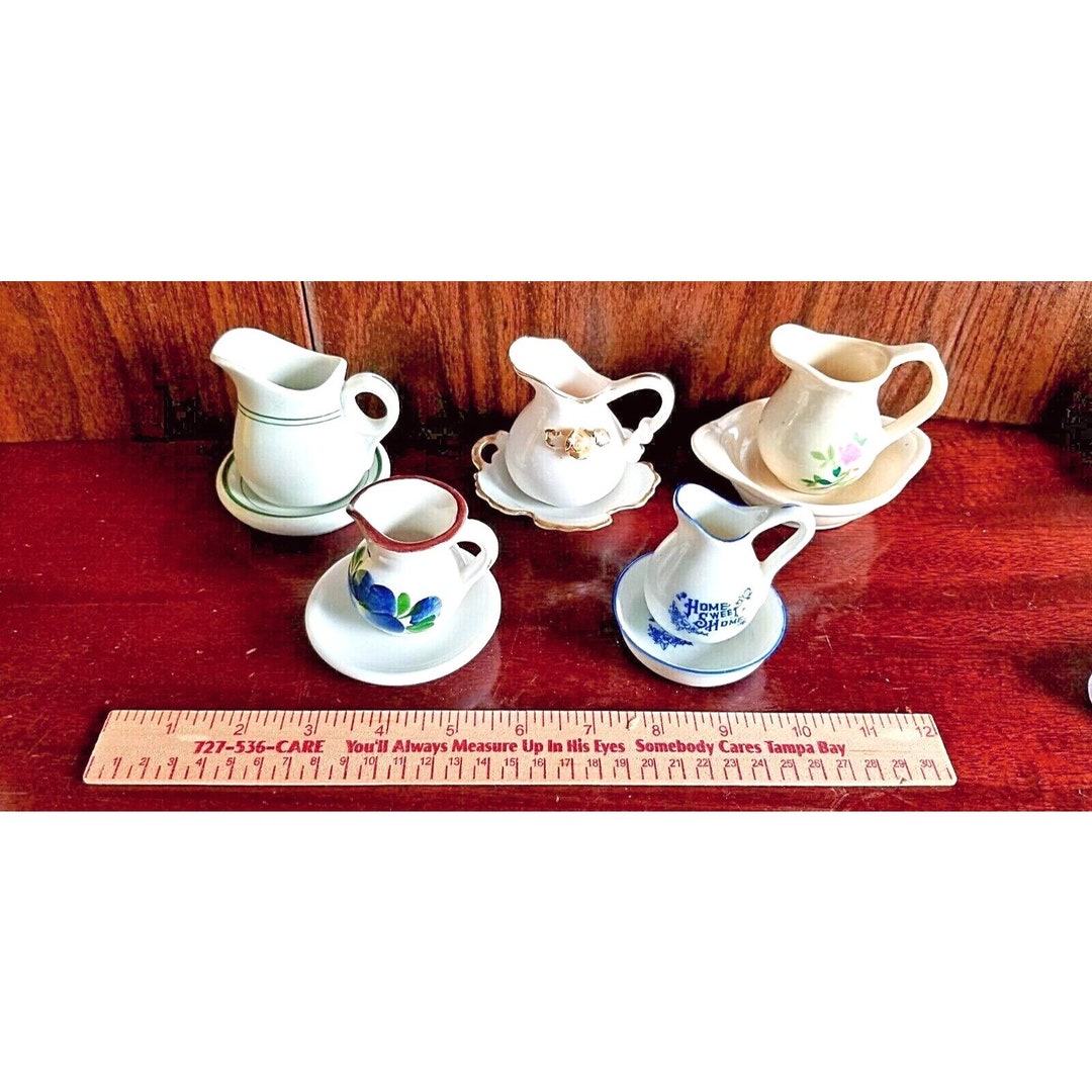 5 Sm Vintage Pitcher and Bowl Sets Italy - Etsy
