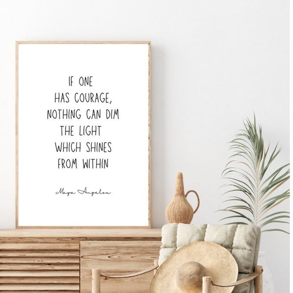 Courage Poster - Etsy