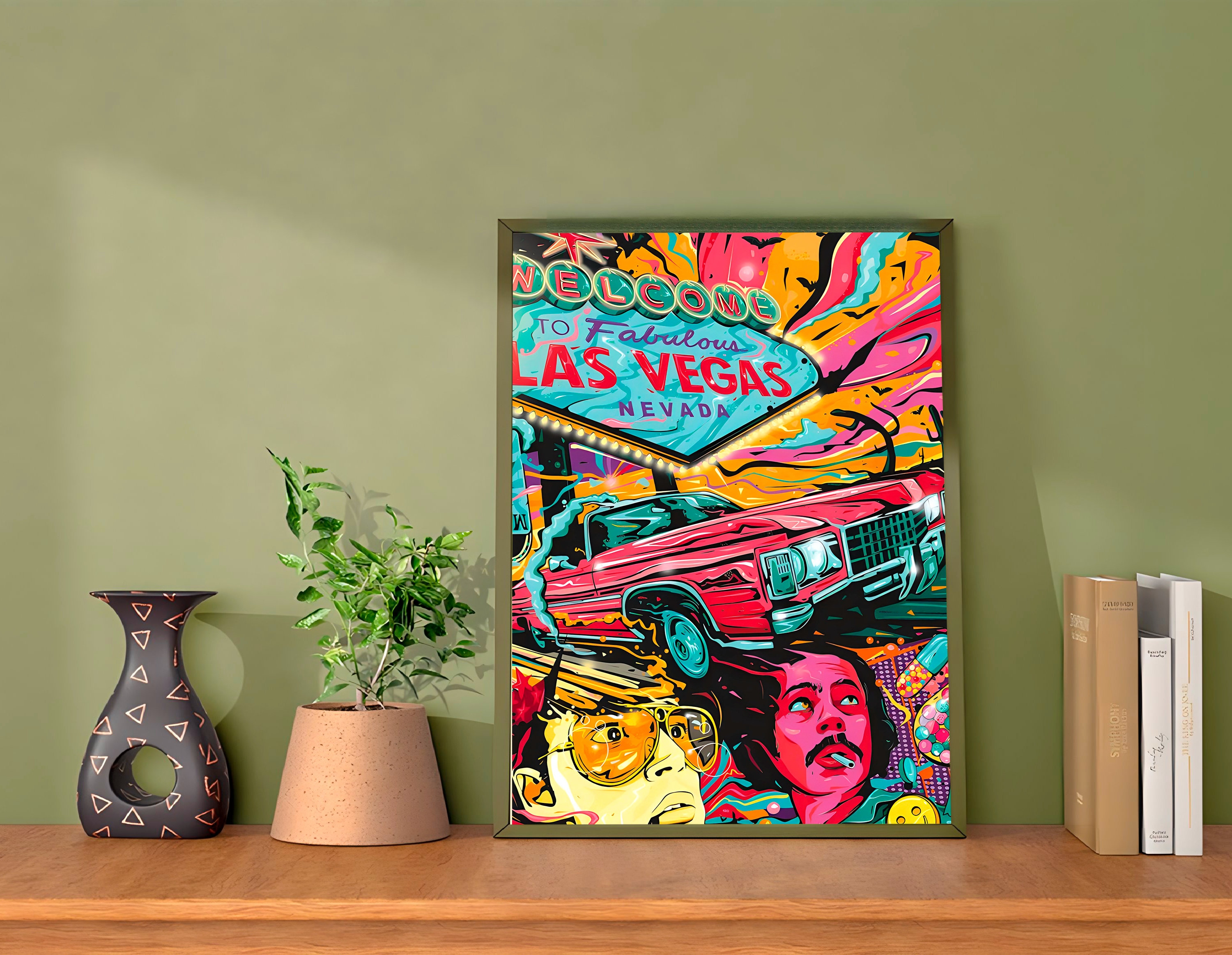 Fear and Loathing in Las Vegas Poster Natural Canvas Wall - Etsy