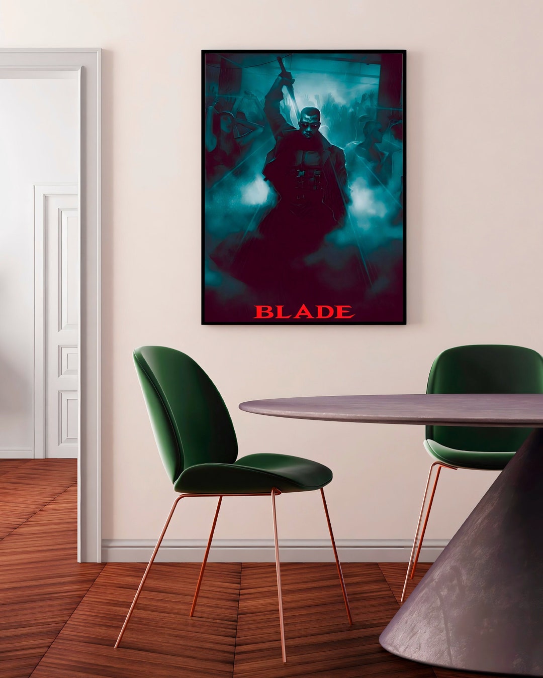 Canvas Art Work Poster, Blade Movie Wallpaper, Watercolor Print ...
