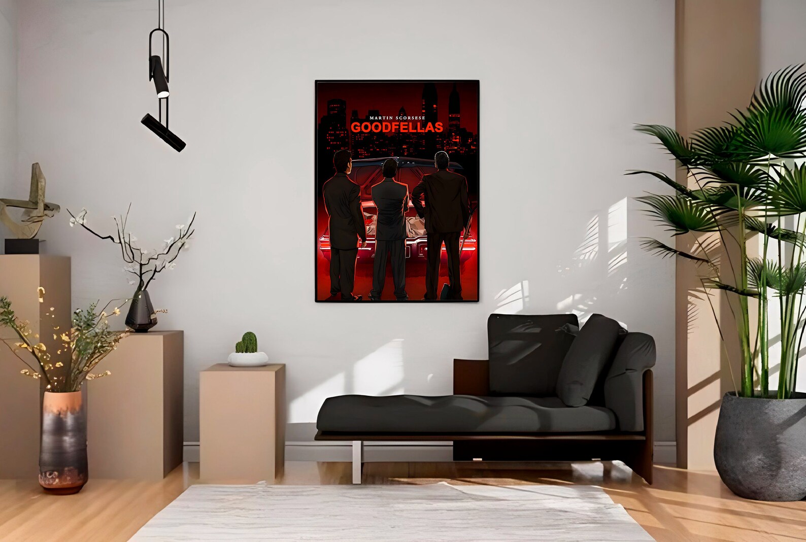 Goodfellas Hand Drawn Poster, Custom Made Cotton Canvas Movie Wall Art ...