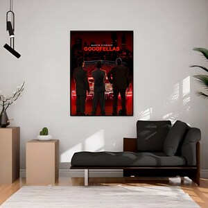 Goodfellas Hand Drawn Poster, Custom Made Cotton Canvas Movie Wall Art ...