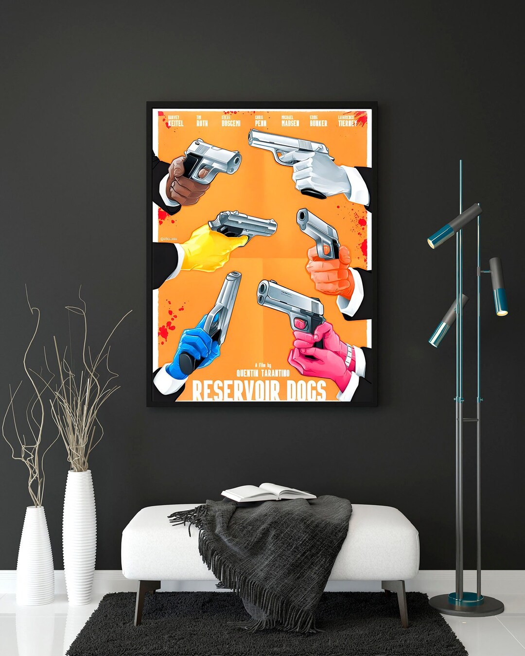 Reservior Dogs Movie Poster, Natural Canvas Art Work Print, Tarantino ...