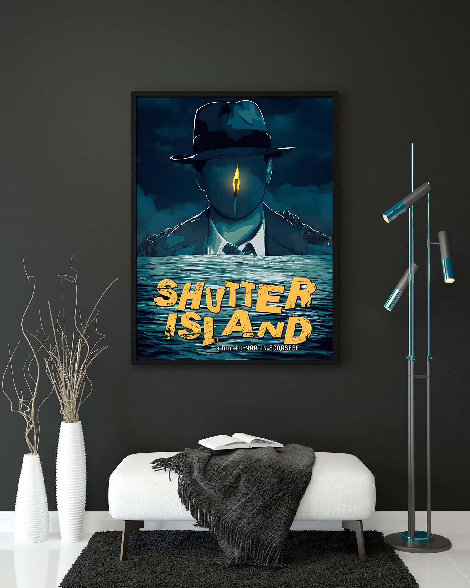 Hand Drawn Canvas Art, Décor for Wall, House Apartment Decoration ...