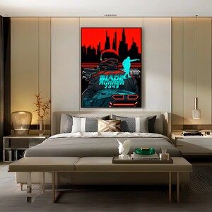 Blade Runner 2049 Movie Poster, Natural Canvas Fan Art Print, Unique ...