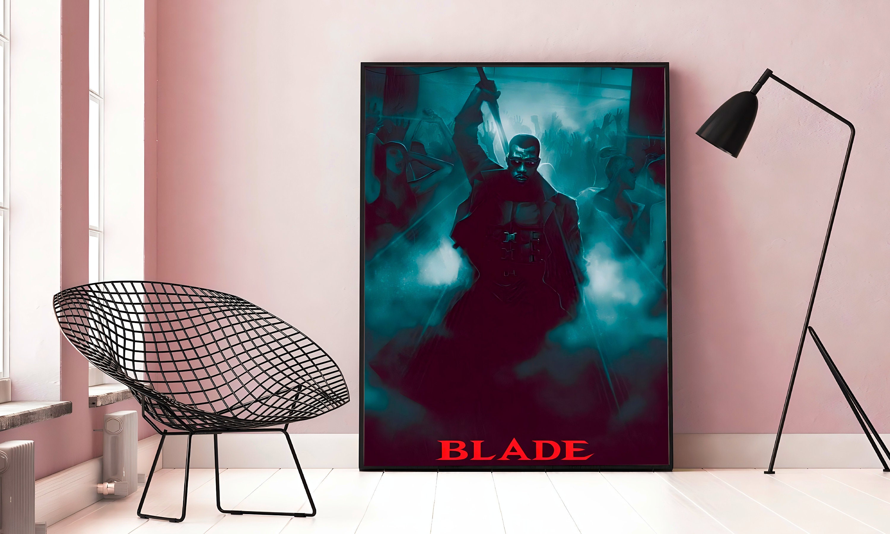 Canvas Art Work Poster, Blade Movie Wallpaper, Watercolor Print ...