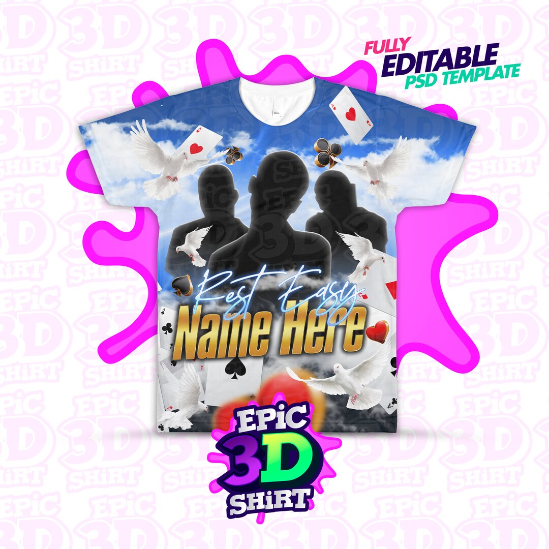 Funeral RIP Memorial Digital Editable Photoshop Template for All Over ...