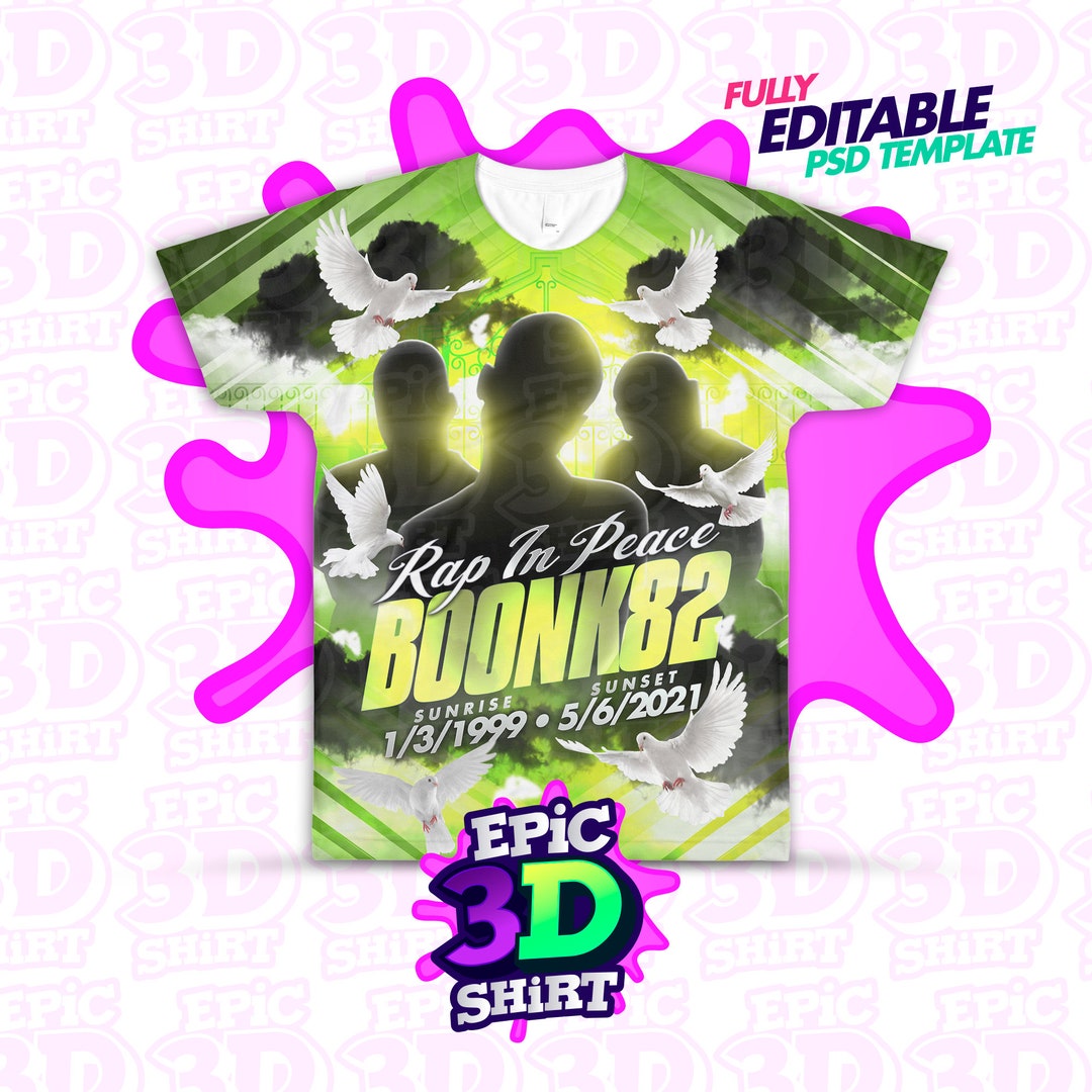 Funeral RIP Memorial Digital Editable Photoshop Template for All Over ...