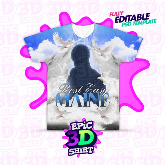 Funeral RIP Memorial Digital Editable Photoshop Template for - Etsy