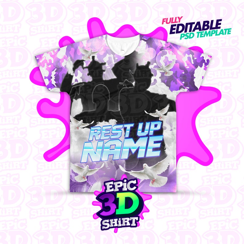 Funeral RIP Memorial Digital Editable Photoshop Template for All Over ...