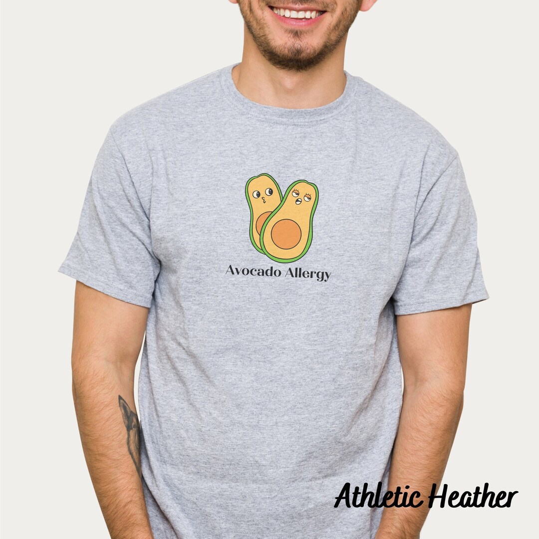 Avocado Allergy Tee | Food Sensitivity Gift | Latex Allergy Shirt ...