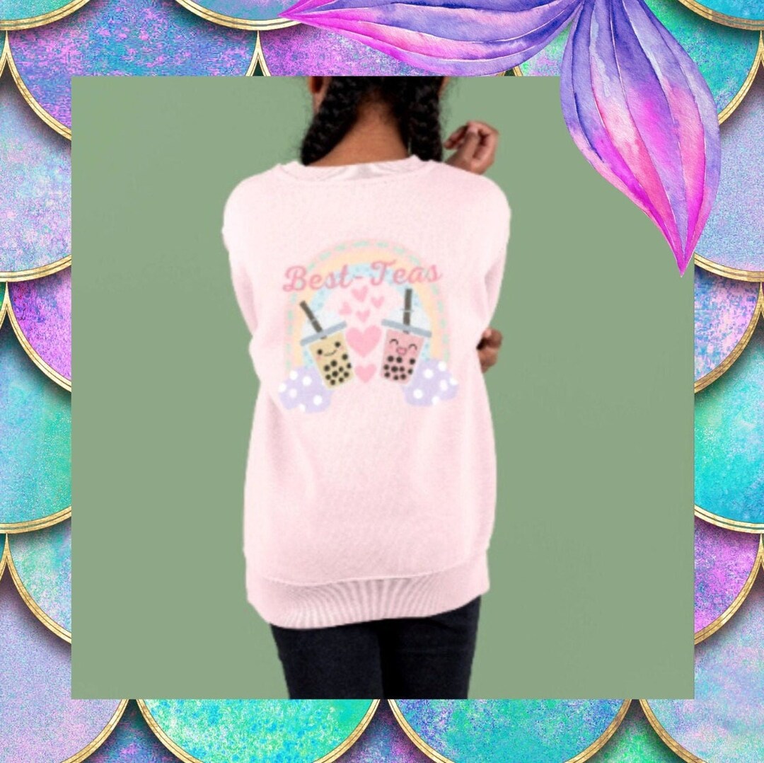 Boba Sweatshirt, Besties Boba Tea Sweatshirt, Bestfriends Boba Sweater ...