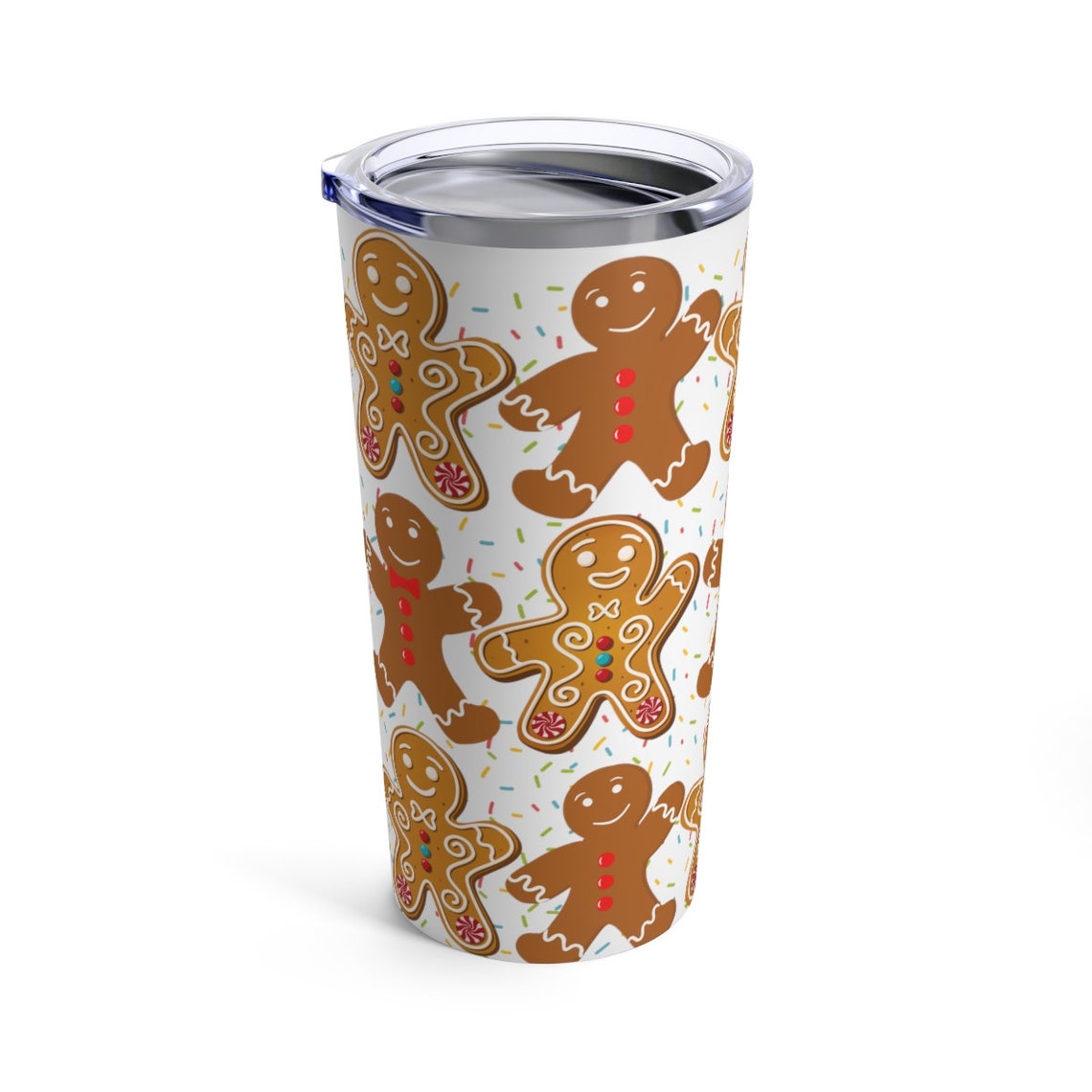 Gingerbread Man Cup Gingerbread Man Travel Coffee Mug Tumbler Insulated ...
