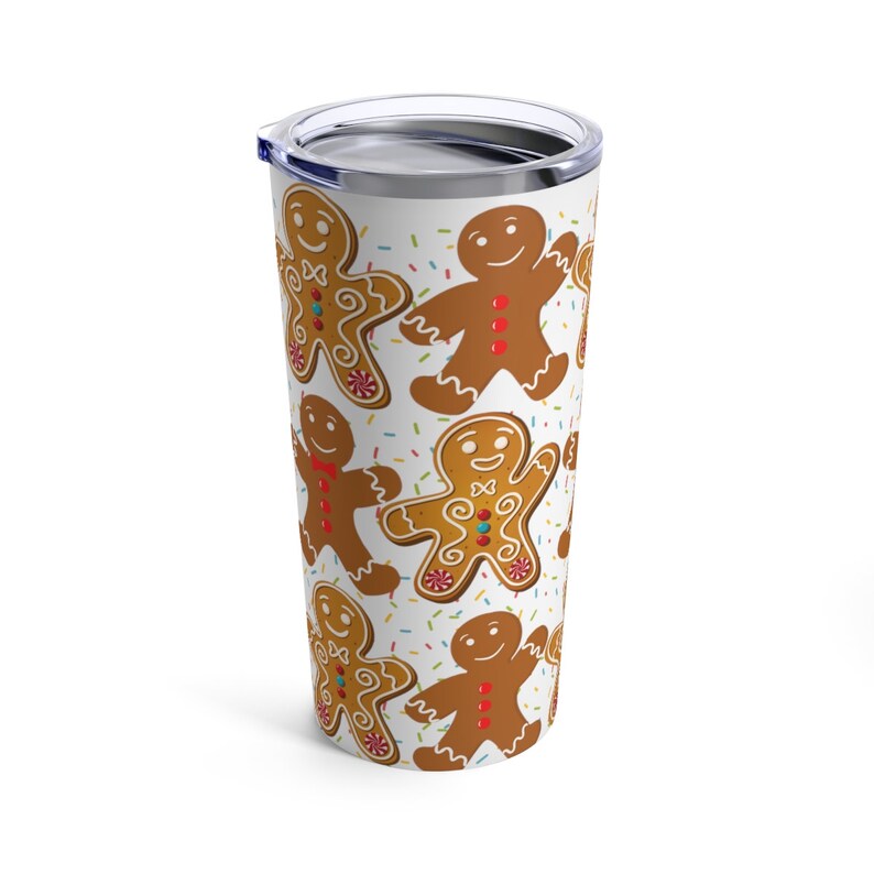 Gingerbread Man Cup Gingerbread Man Travel Coffee Mug Tumbler Insulated ...