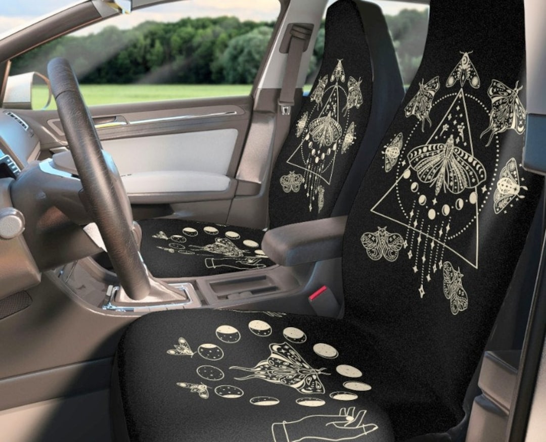 Celestial Moth Car Seat Covers,lunar Moth Seat Covers for Vehicle,moth ...