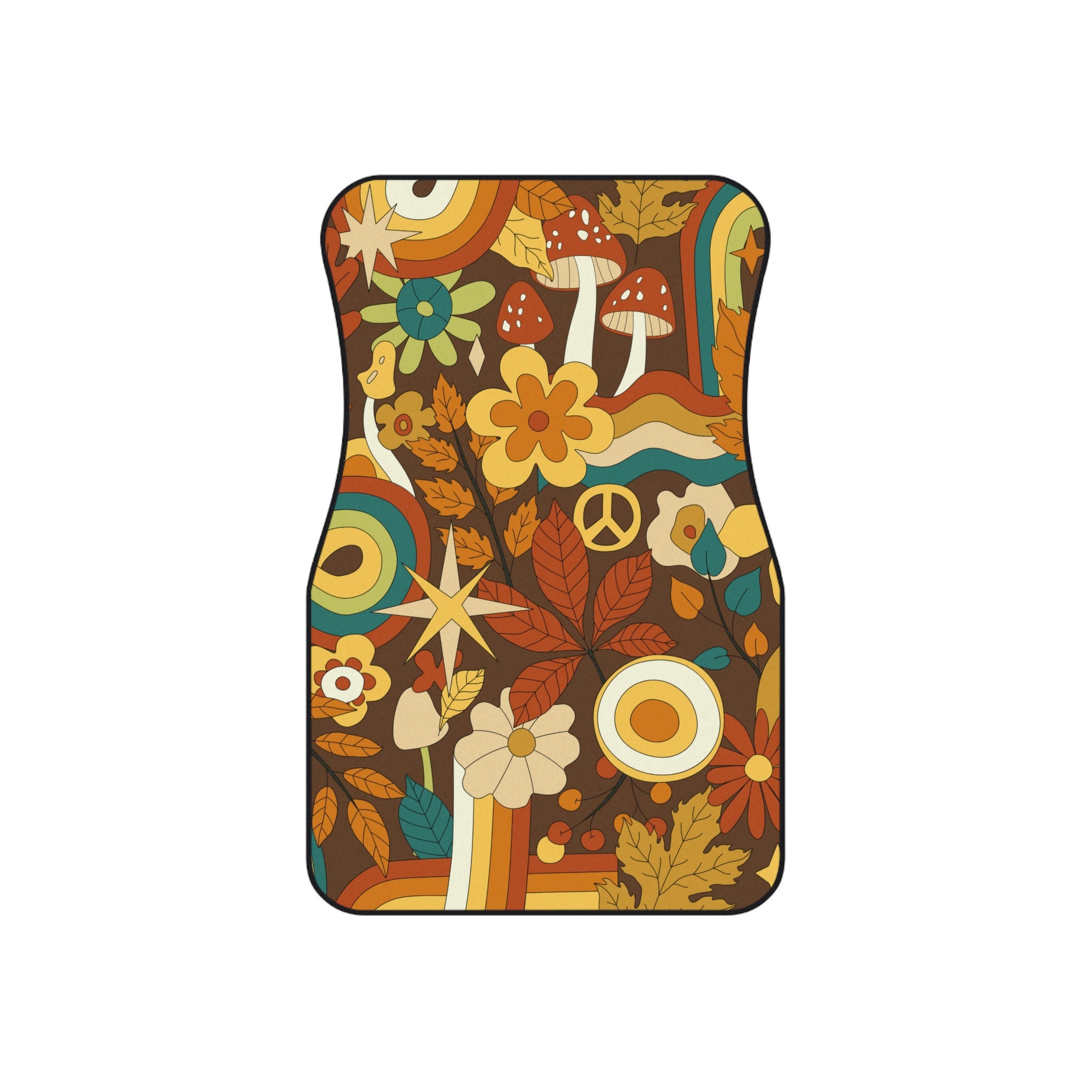 Groovy 70s Retro Car Mats,70's Floor Mats for Vehicle,retro Floormats ...