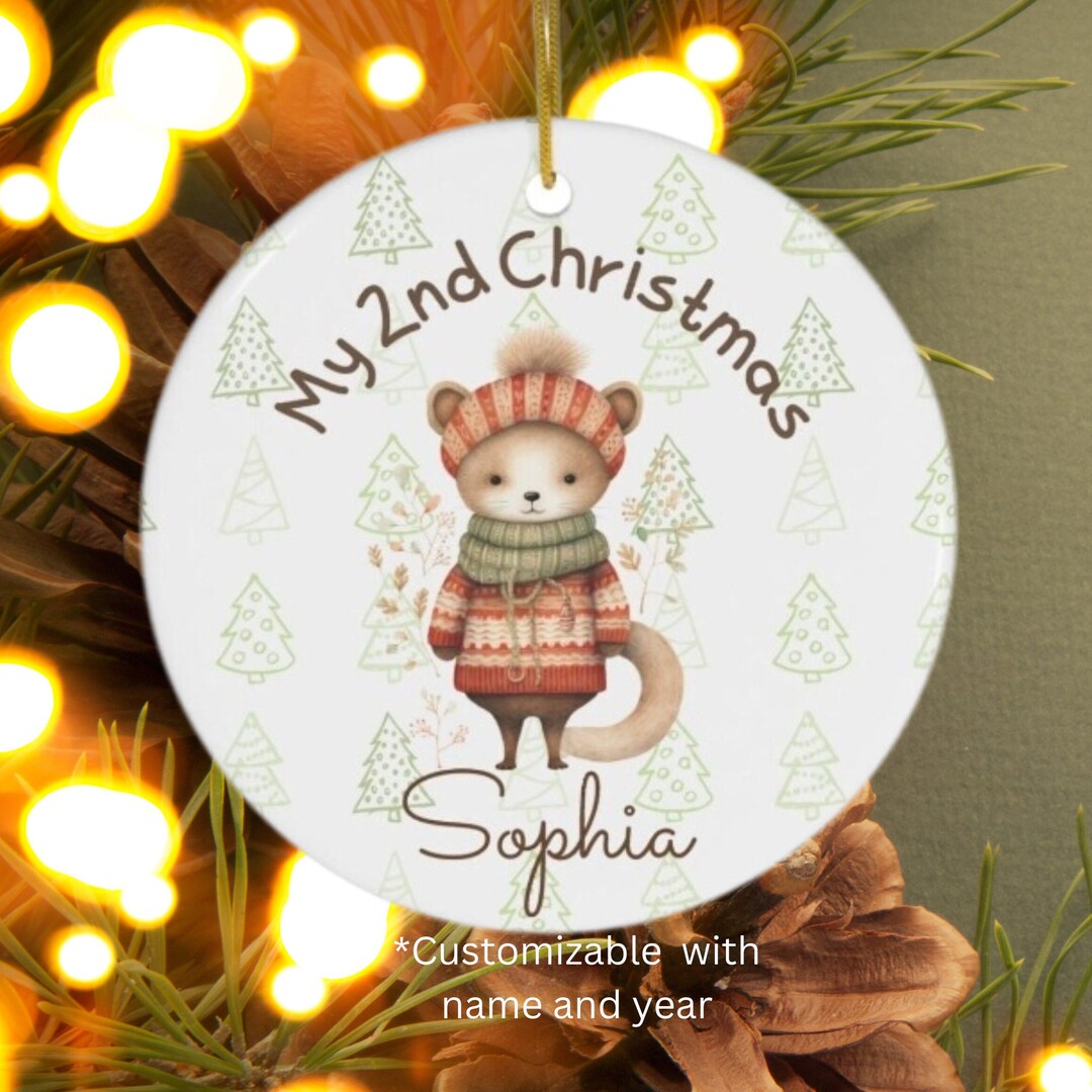My 2nd Christmas Ornament Baby Second Christmas Child 2nd Christmas ...