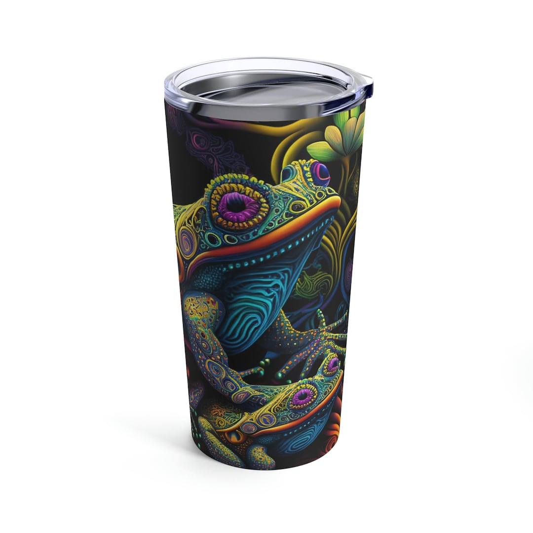 Frog Tumbler,frog Coffee Cup,frog Mug With Lid,covered Mug,hot and Cold ...