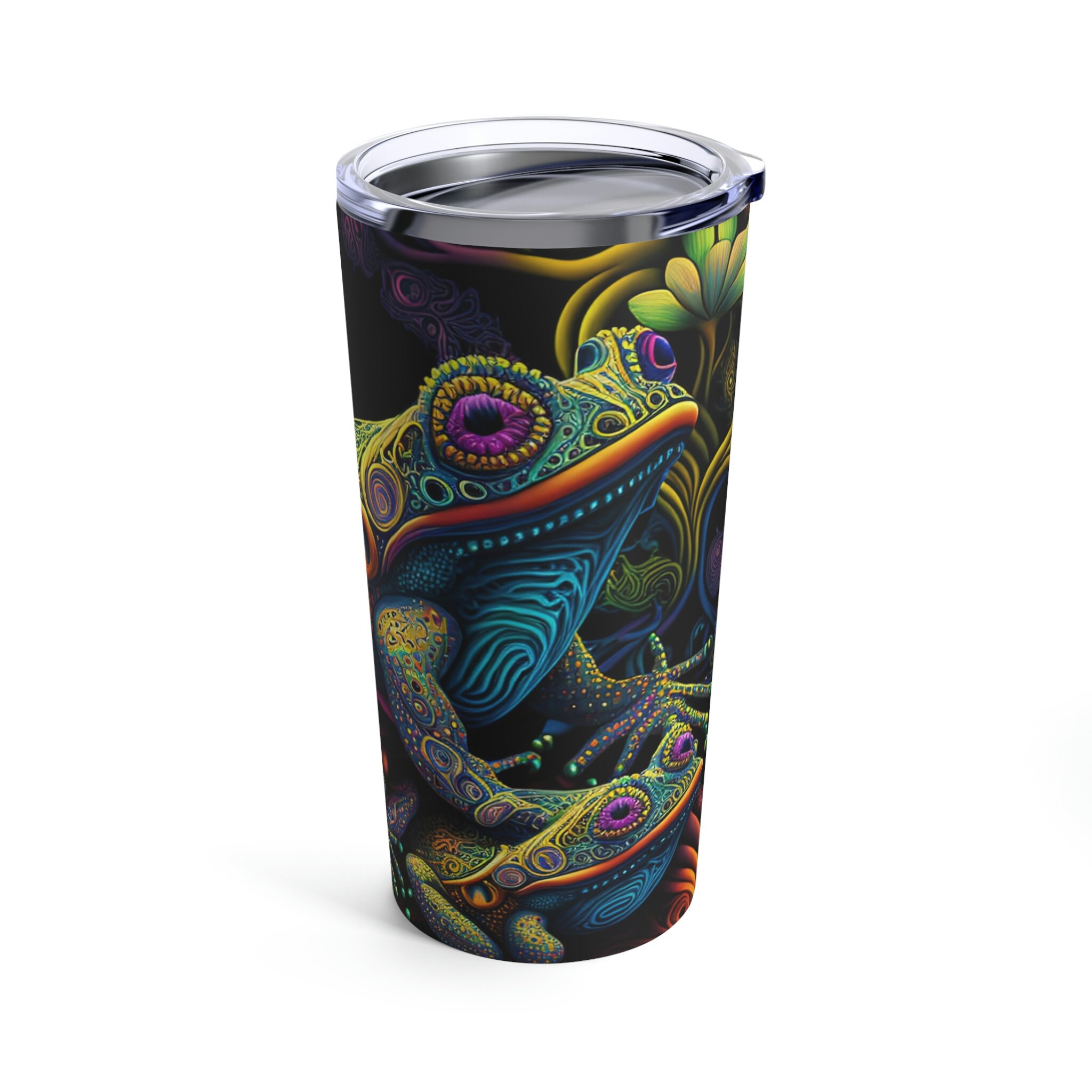 Frog Tumbler,frog Coffee Cup,frog Mug With Lid,covered Mug,hot and Cold ...