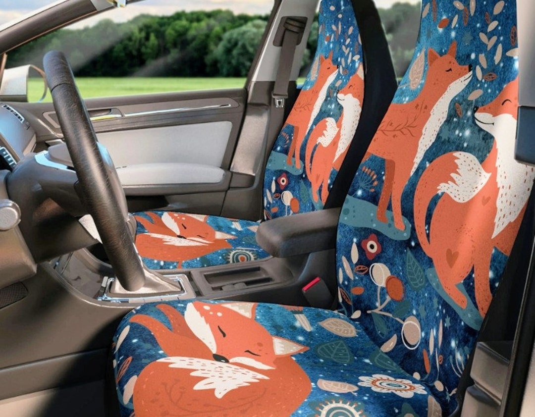 Fox Car Seat Covers, Red Fox Car Seat Covers, Fox Car Accessories,fox ...