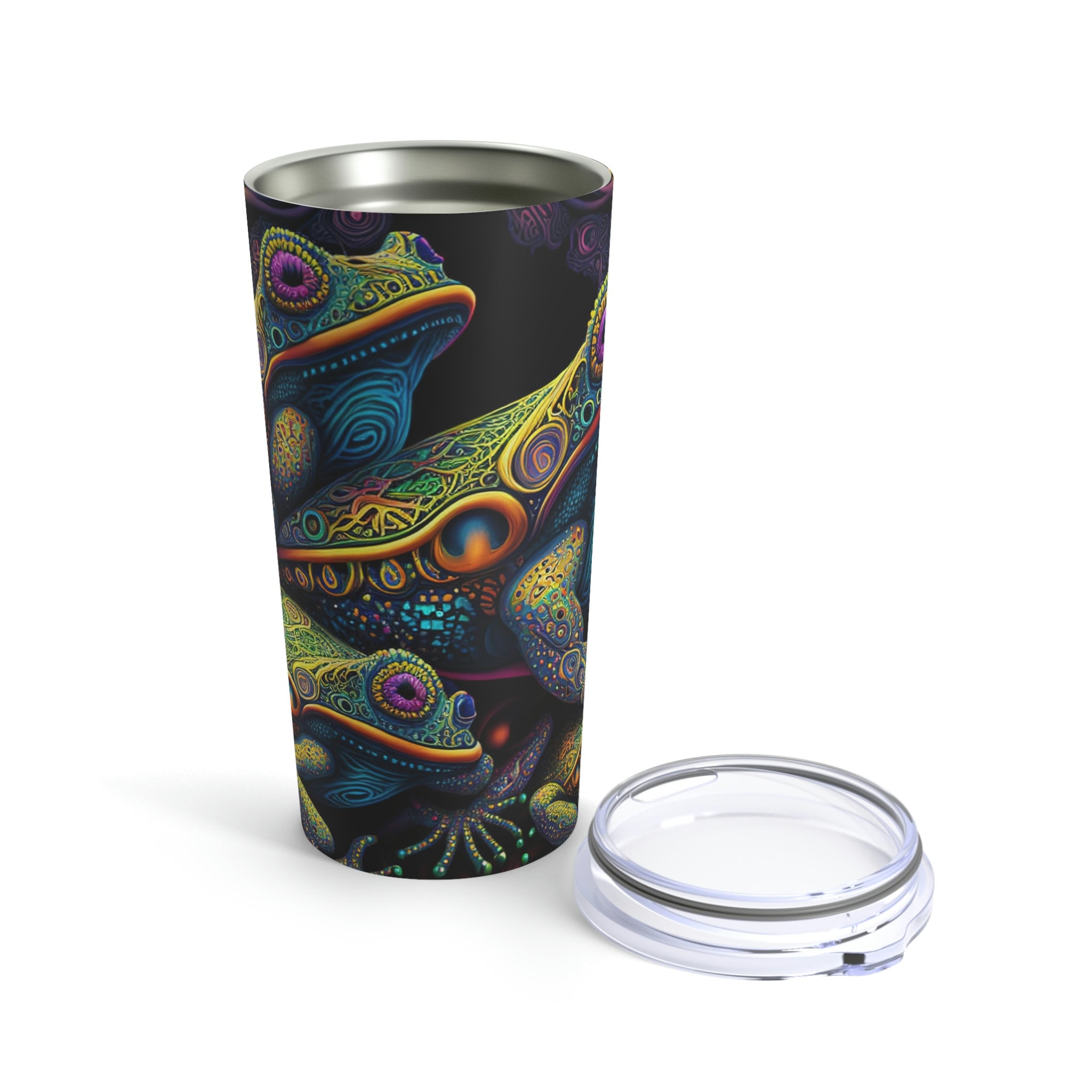 Frog Tumbler,frog Coffee Cup,frog Mug With Lid,covered Mug,hot and Cold ...