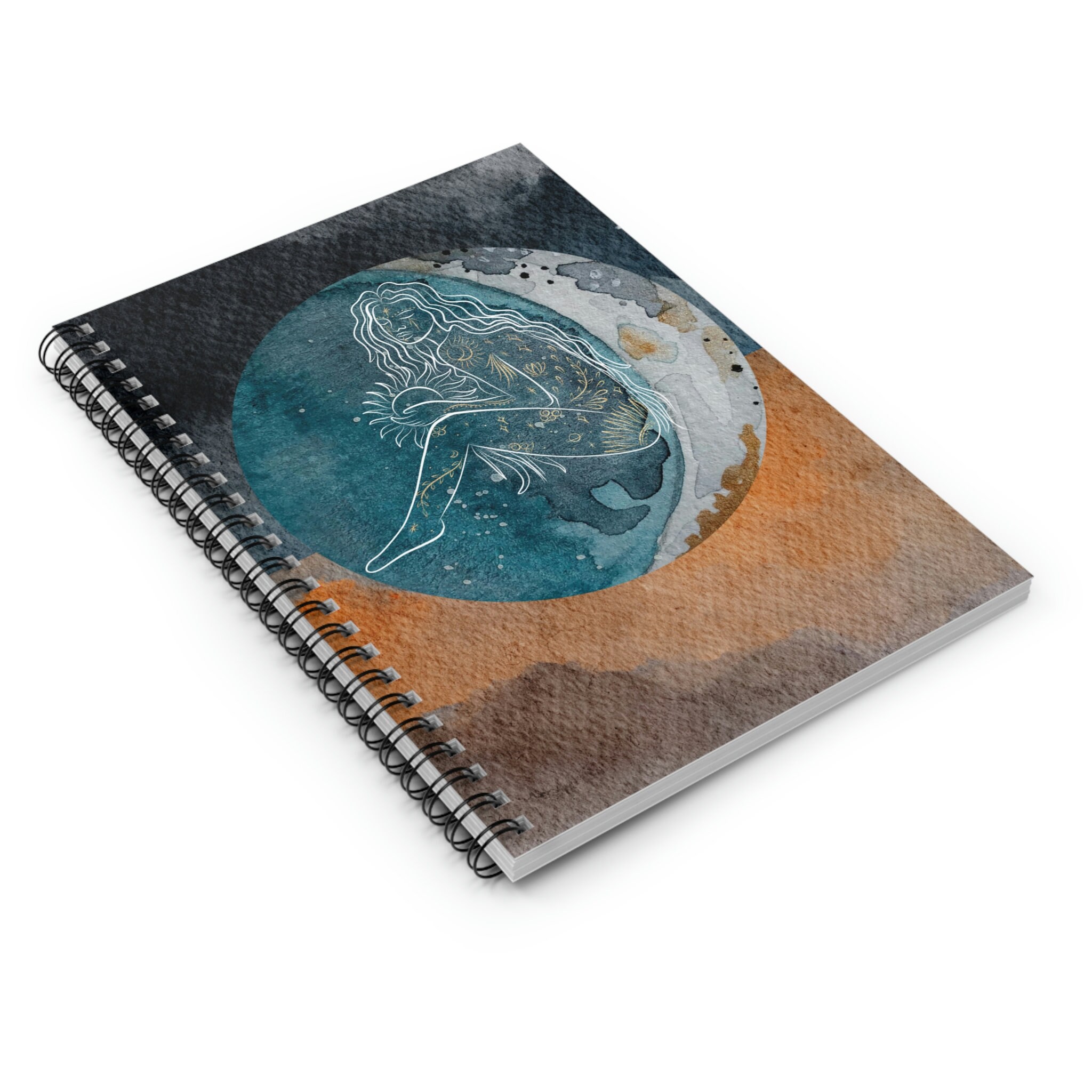 Divine Feminine Notebook Moon Goddess Notebookcelestial - Etsy