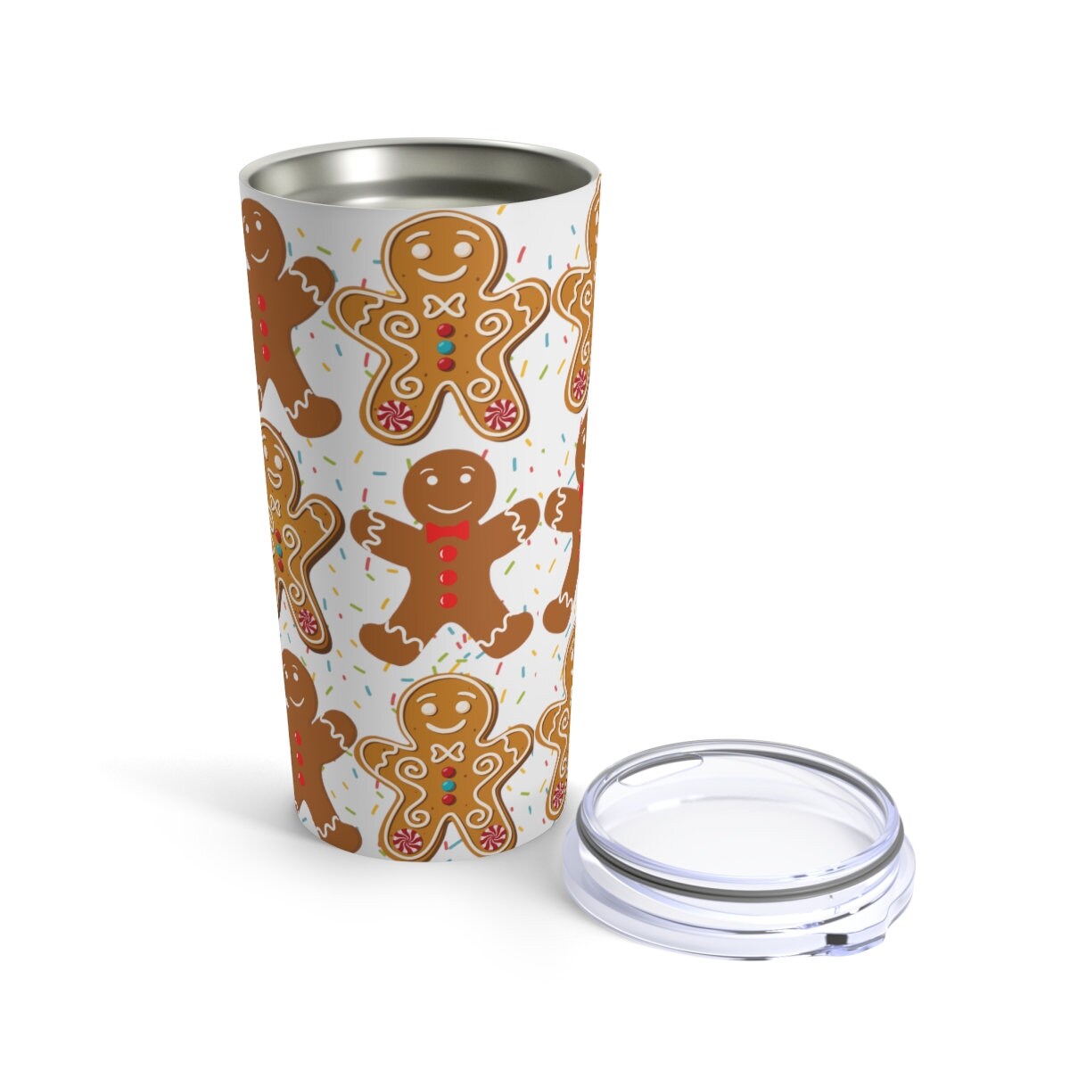Gingerbread Man Cup Gingerbread Man Travel Coffee Mug Tumbler Insulated ...