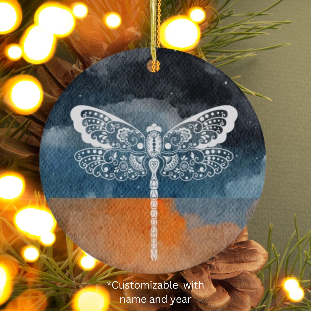 Dragonfly Ornament, Dragonfly Christmas Ornament, Dragonfly Art, Signs ...