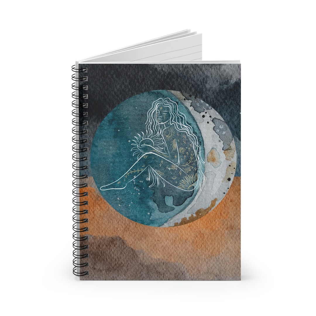Divine Feminine Notebook, Moon Goddess Notebook,celestial Notebook ...