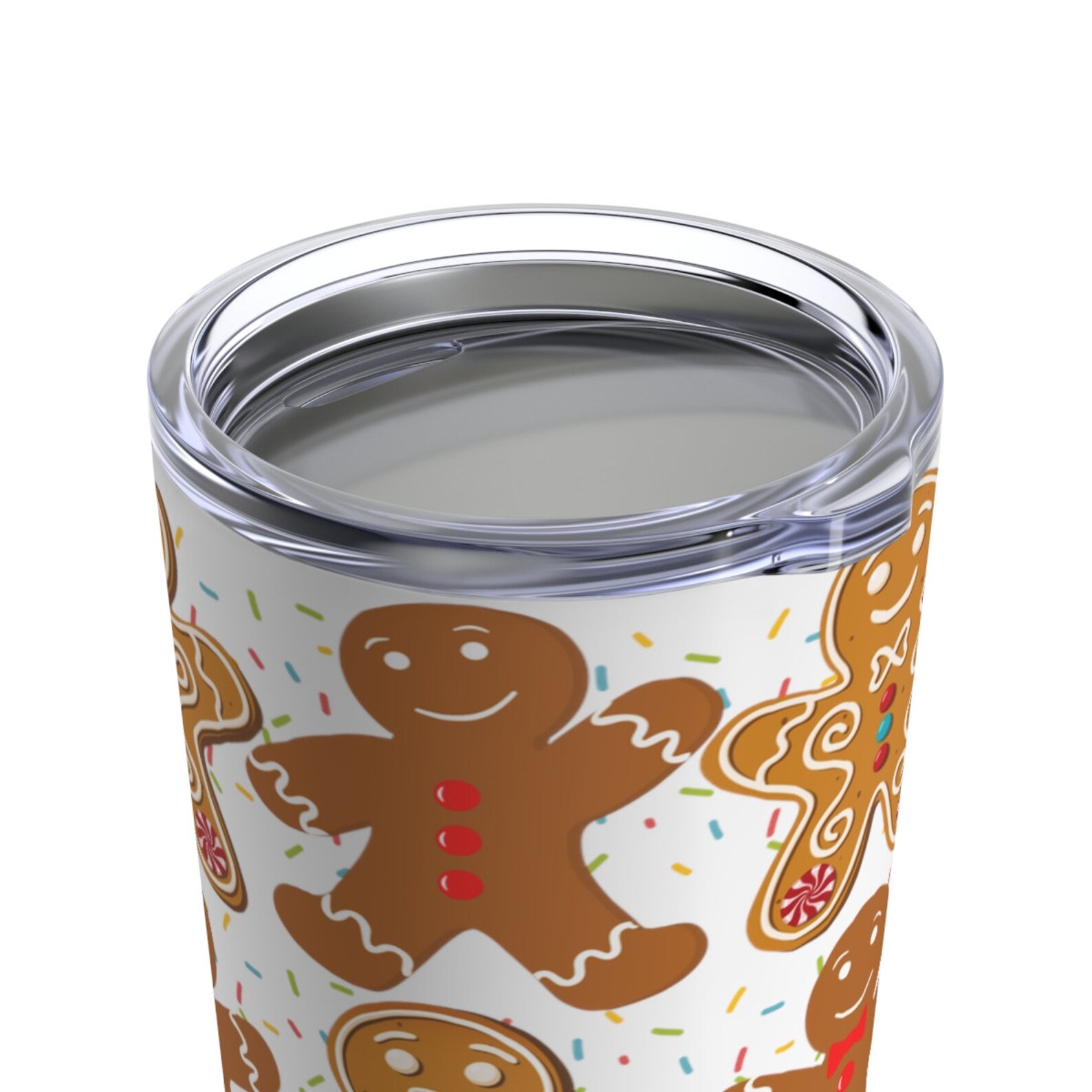 Gingerbread Man Cup Gingerbread Man Travel Coffee Mug Tumbler Insulated ...