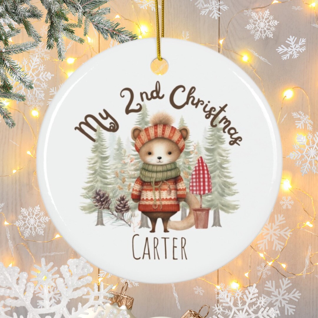 My 2nd Christmas Ornament Baby Second Christmas Child 2nd Christmas ...